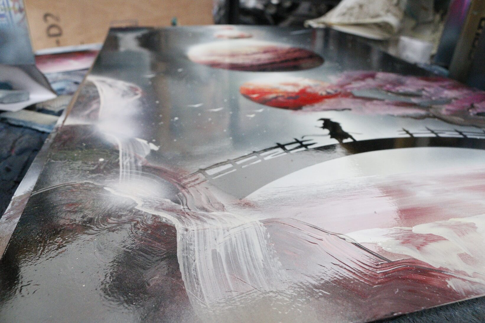 Blood Solar SAMURAI (Unique ORIGINAL Painting FROM YouTube Video ...